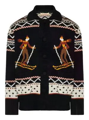 BAZISZT Megeve Intarsia-knit Cashmere Cardigan