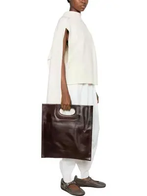 GHERARDINI Piattina Leather Tote Bag