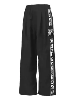 TRIPLE SEVENS Booby Trap Zebra-print Track Pants