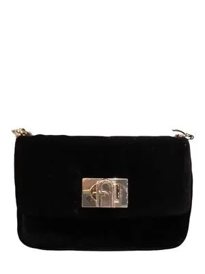 Furla Furla 1927 Foldover Top Crossbody Bag Black