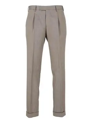 PT TORINO Casual Trousers With Belt Loops Gray