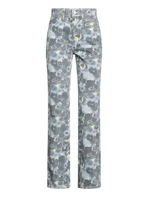 GANNI Dark-wash Floral Jeans