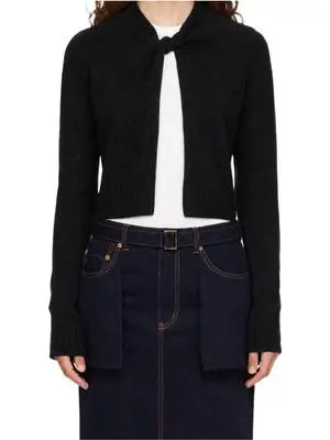 WOOYOUNGMI Knit Cardigan With Knot Detail