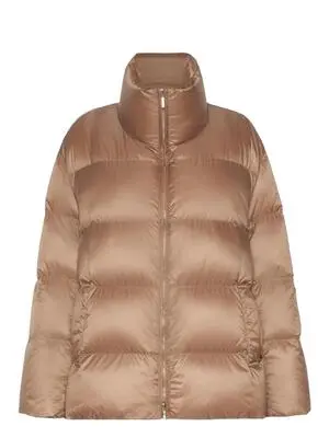 Max Mara Roomy Puffer Jacket In Water-repellent Plain-weave Fabric - Camel Camel