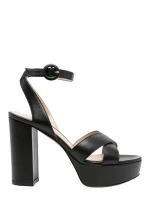 GIANVITO ROSSI 105mm Sabrina Crossover Platform Sandals