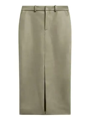 THE FRANKIE SHOP Maybelle Front-Slit Midi Skirt