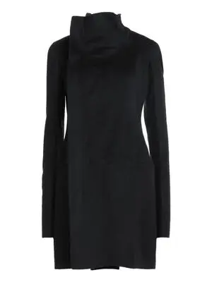 RICK OWENS Minimalist Long-sleeved Turtleneck Coat