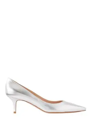 GIANVITO ROSSI Metallic Leather Pumps