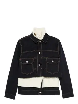SACAI Layered-design Raw-cut Jacket