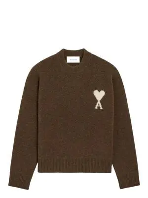 AMI Long-sleeved Knit Top