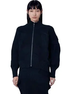 ISSEY MIYAKE Kone Kone Ribbed Knitted Jacket