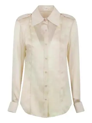 BALMAIN Epaulette-detail Buttoned Shirt