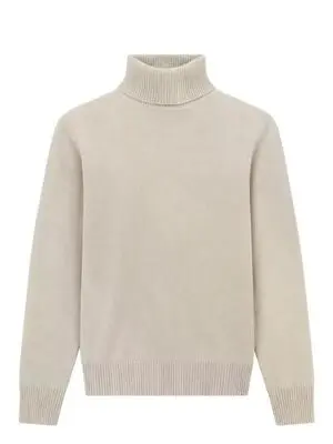 EMPORIO ARMANI Plain-knit Pure-cashmere Rollneck Jumper