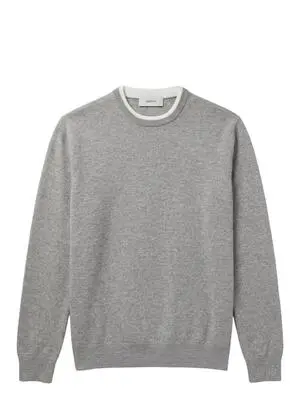 LARDINI Crew-neck Layered-effect Sweater
