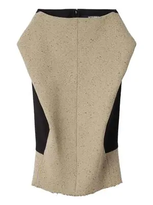 Jacquemus The Paloma Midi Skirt With Godets Brown