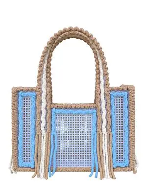 GROWNY Iced Latte Crochet Mesh Tote