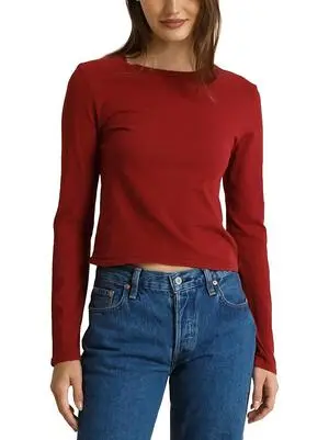 PERFECTWHITETEE Lisa Cotton Long Sleeve Tee