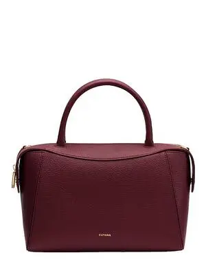 Cuyana Forma Top Handle Bag Cherry