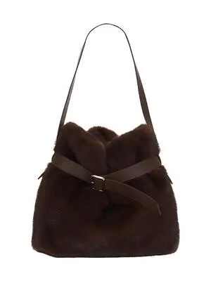 LAMARQUE Lamarque Spara Shoulder Bag In Brown.