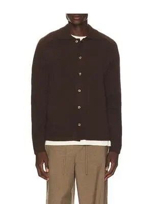 SOFT GOAT Soft Goat Knitted Shirt In Brown.