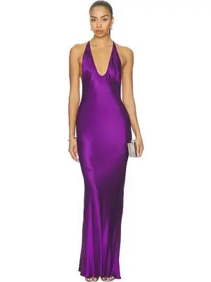 Nbd Nbd Shai Gown In Purple. Plum