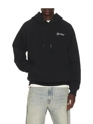 OFF-WHITE Off-white Script Logo Skate Hoodie In Black.
