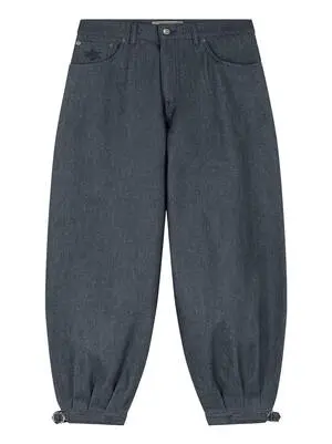 WALK IN PARIS City Messanger Trousers In Blue Denim
