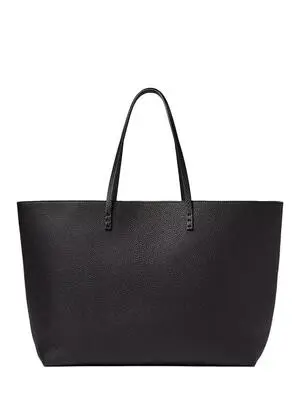 Fendi Roll Large Roman Leather Shopper Black