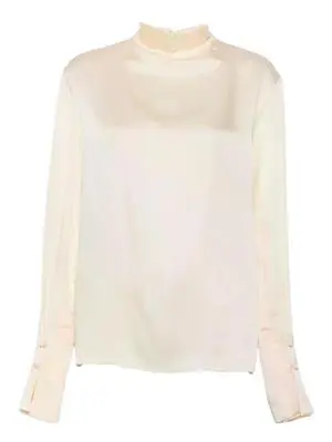 ANDAMANE Open-back High-neck Blouse