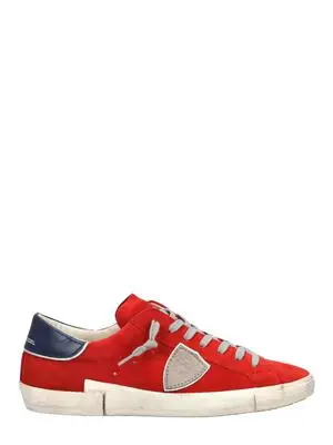 PHILIPPE MODEL Prsx Lace-up Appliqué Sneakers