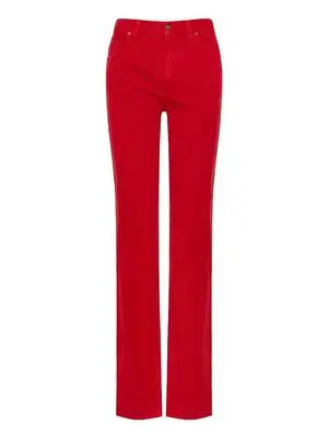 CHLOÉ Log-patch Straight-leg Jeans