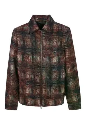 PAUL SMITH Checked Zip-up Jacket