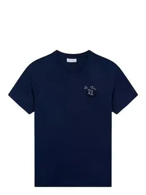 MAISON LABICHE Popincourt Embroidered Organic-cotton T-shirt