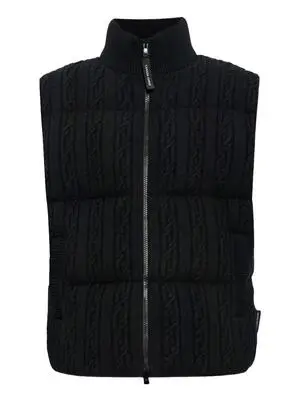 Canada Goose Sterling Cable-knit Gilet - Black