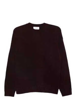 LANEUS Crew-neck Ribbed-trim Sweater