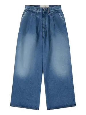 ERL Erl Pleated Wide-Leg Jeans