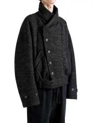ZIGGY CHEN Asymmetric-front High-neck Jacket