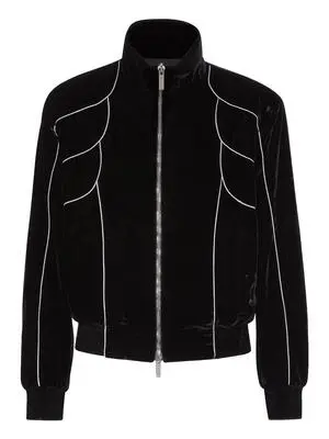 DSQUARED2 Velvet Sleek Bomber Jacket