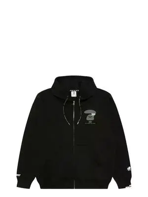 AAPE BY *A BATHING APE Aapeunvs Moonface Zip-up Hoodie Neutrals