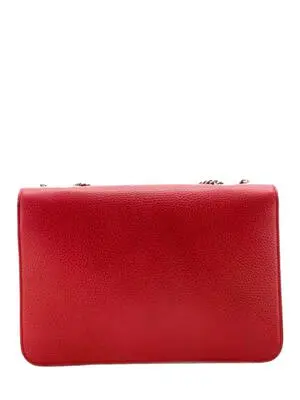 Gucci Interlocking Leather Medium Shoulder Bag Red
