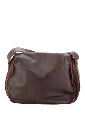 Chloé Marcie Saddle Bag Leather Medium Crossbody Bag - Brown