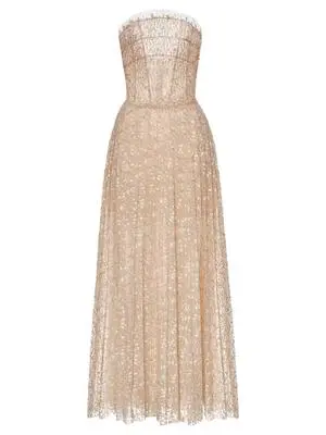 MONTSAND Crystal Beaded Maxi Dress
