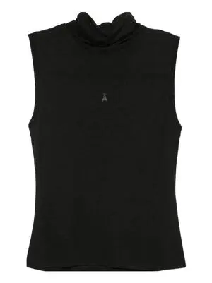 PATRIZIA PEPE Fly-plaque Roll-neck Top