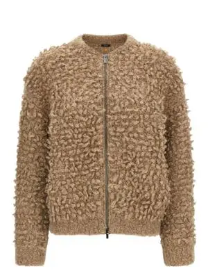 PESERICO Peserico Bouclé Zip Knitted Jacket