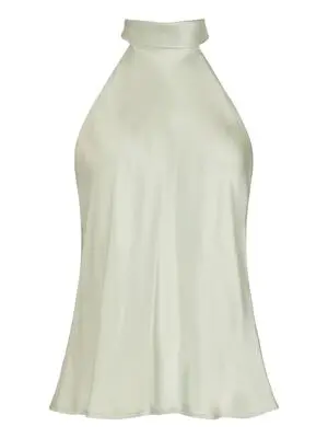 FRANCESCA MIRANDA Halo Silk Halter Top