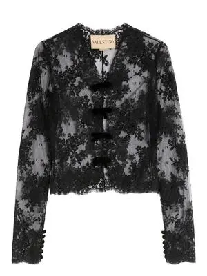 VALENTINO Lace Shirt With Bows