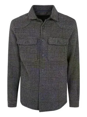 TINTORIA MATTEI 954 Check-pattern Wool Jacket