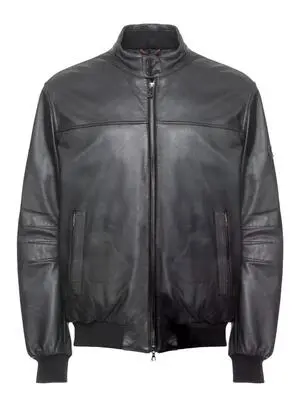 PEUTEREY Fionia Leather Bomber Jacket