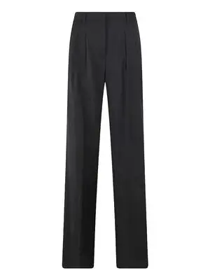 ANDAMANE Pleated Straight-leg Trousers