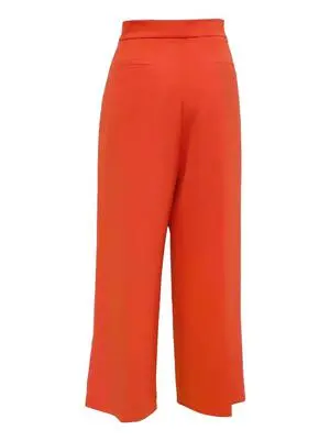 LELA ROSE Faux Pearl Accent Trousers